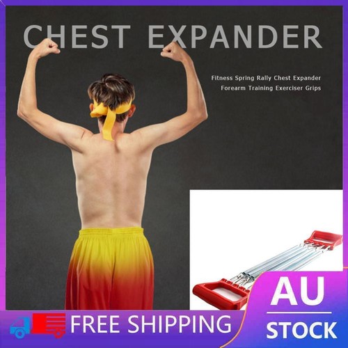 Chest Expander Fitness Strength Training Gripper Adjustable 5 Rally | eBay