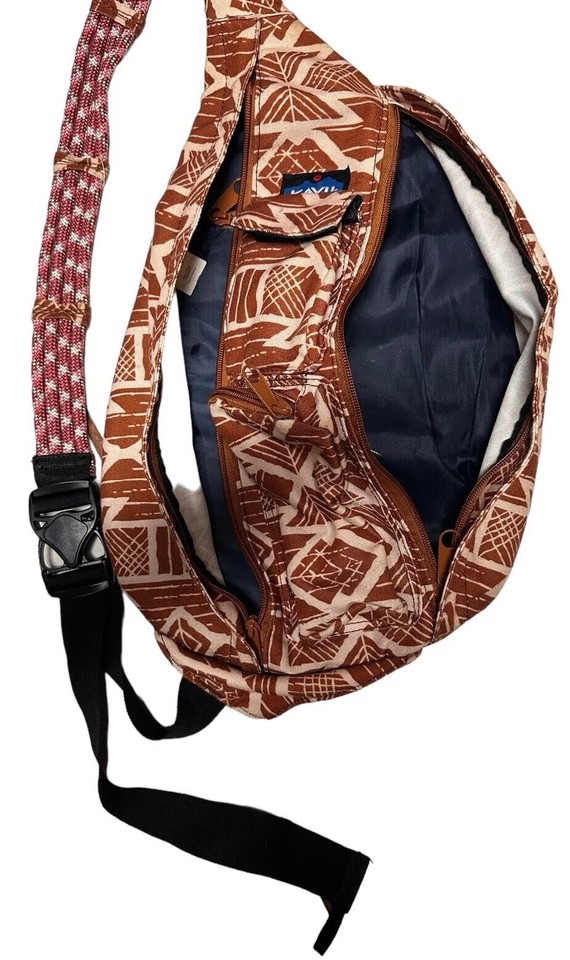 KAVU Rope Sling Bag Crosbdy, Aztec Design, "Clear Above Visibility ...