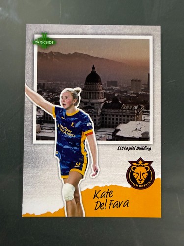 Kate Del Fava Utah Royals #37 2025 Parkside Vol. 2 NWSL Card My Town | eBay
