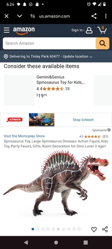 New In Bag Ankyo Spinosaurus Dinosaur Toy - Figure - Large Multi ...