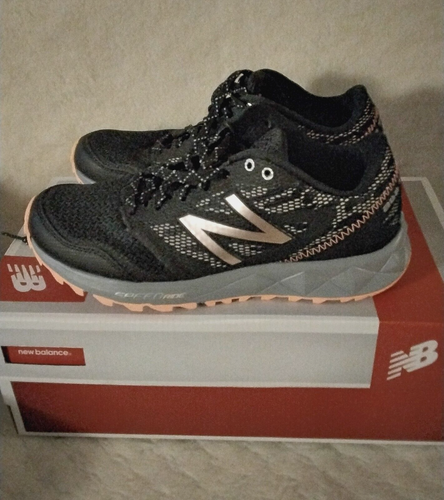 New Balance Women's 590 AT Trail Running Shoes Black Grey Peach Size 6 ...