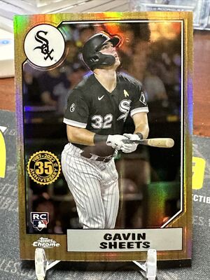 2022 Topps Chrome Gavin Sheets Rookie RC 35th 1987 Refractor 87BC-20 SP ...