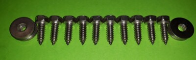 10 STAINLESS HEXAGON Head Floor Screws Land Rover Defender 90 110 130 ...