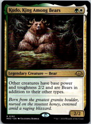 Magic the Gathering Kudo, King Among Bears Modern Horizons 3 MTG Free ...
