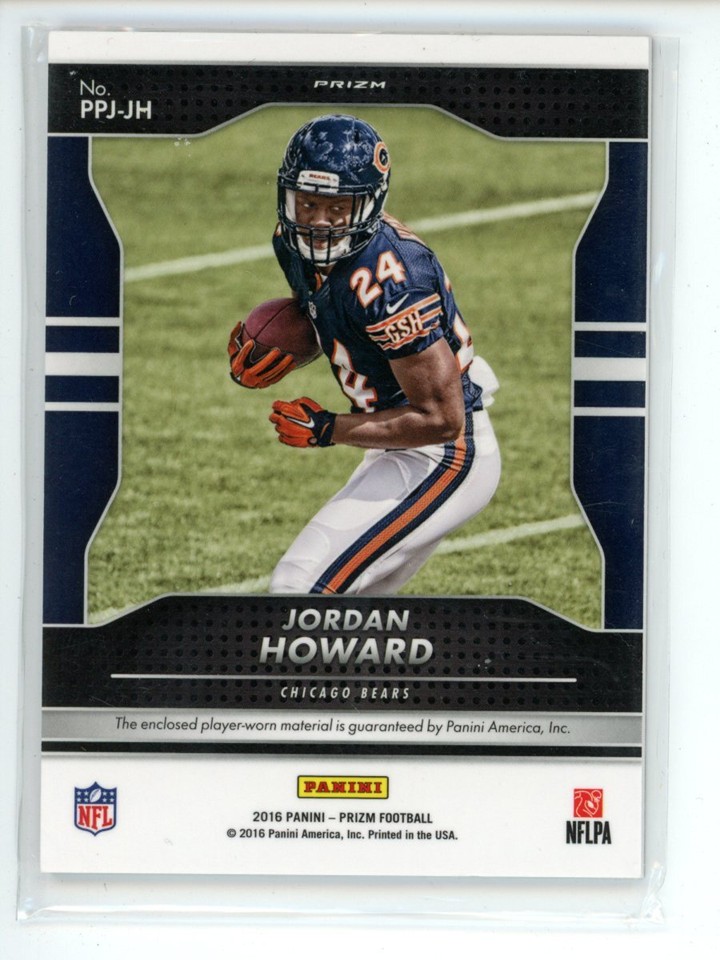 2016 Panini Prizm #PPJ-JH Jordan Howard Prizm Premier Jerseys Pink | eBay