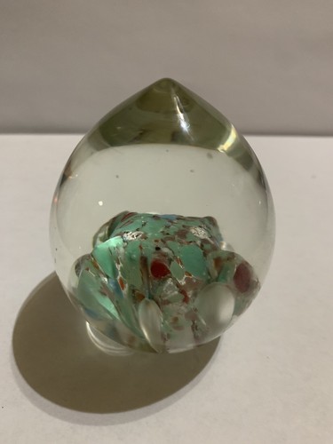 Vintage Glass Flower Paperweight 3” High Made In Japan | eBay