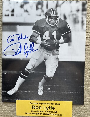 Rob Lytle (D 2010) Denver Broncos RARE Autographed 8x10 Photo + Tic COA ...