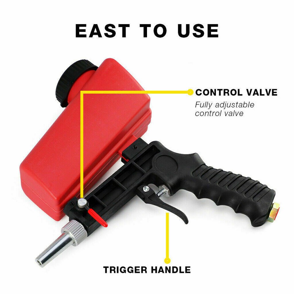 NEW Portable Handheld Air Compressor Speed Sand Gun Blaster Sand ...