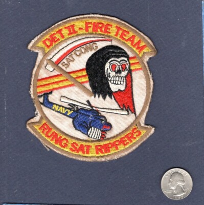 Unknown Original 1970's RUNG SAT RIPPERS NAVY Vietnam Helicopter ...