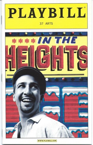 IN THE HEIGHTS Playbill OFF-BROADWAY Lin-Manuel Miranda (HAMILTON ...