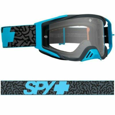 SPY FOUNDATION Goggles MAZE BLUE Clear Lens MX *NEW* Motocross ATV *NEW ...