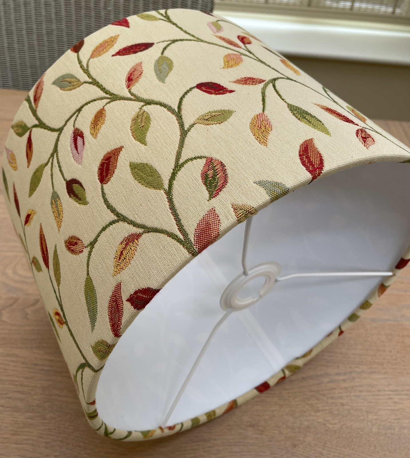 Trailing Leaves Lamp Shade Voyage Cervino Fabric Summer Green Gold Red ...