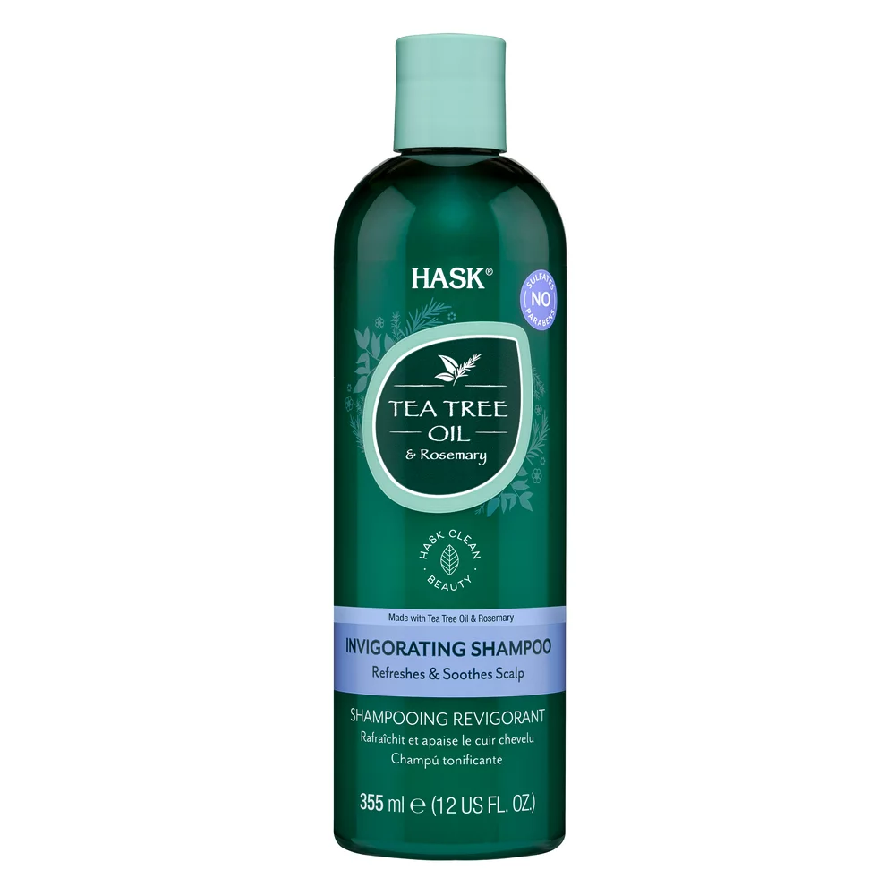 Hask Tea Tree Oil & Rosemary Nourishing Daily Shampoo with Refreshing ...
