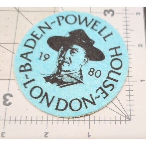 Baden-Powell London House 1980 Patch - Boy Scouts - Made of Felt | eBay