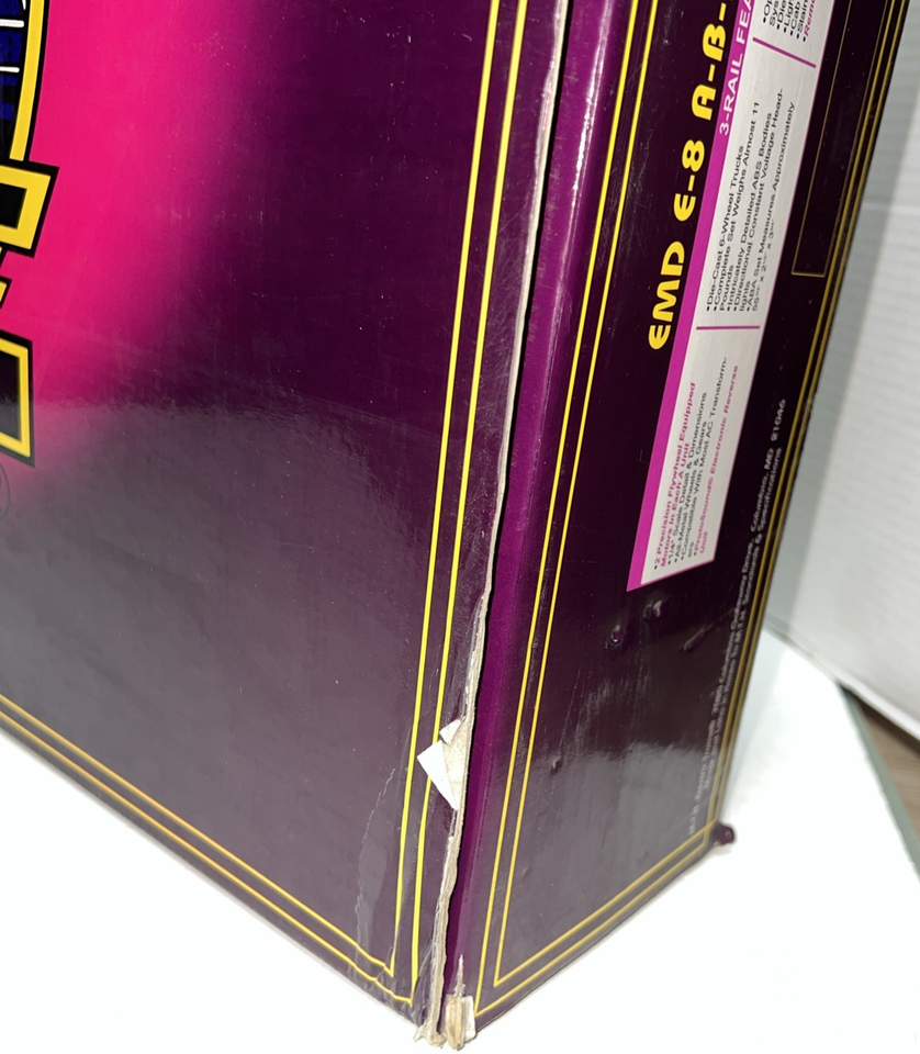 MTH O-GAUGE EMD E-8 A-B-A DIESEL SET BOX/STYROFOAM/INSTRUCTIONS | eBay