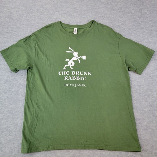 The DRUNK Rabbit Reykjavik T-Shirt Shut Up Finish Whiskey Green Adult ...