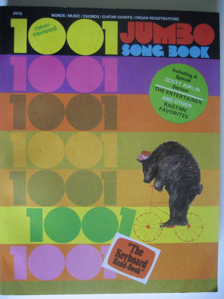 1001 Jumbo Song Book (New-Revised) - Charles Hansen Distributor - Good ...
