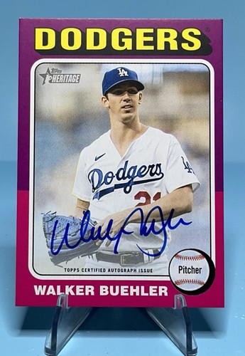 2024 Topps Heritage High Number Walker Buehler Real One Autograph ...