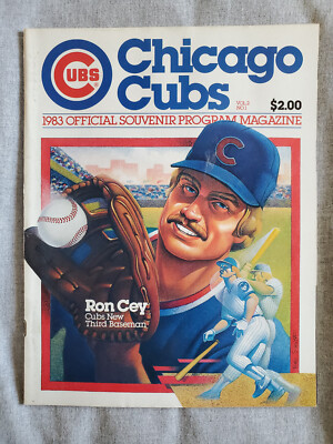 1983 Chicago Cubs Official Souvenir Program Magazine - Vol 2 No 1 - Ron ...