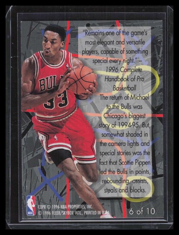 1995-96 Flair Play Makers 6 Scottie Pippen | eBay