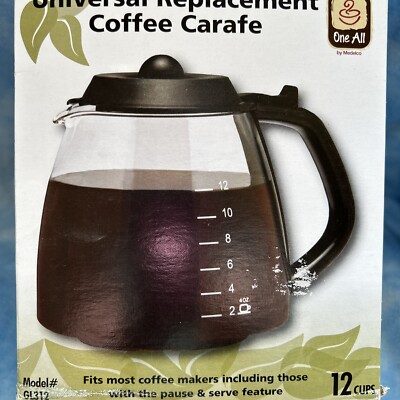Medelco Universal 12 Cup Coffee Carafe Glass Replacement : fits most ...