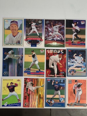 MLB ALL STAR PITCHERS baseball card lot of 12 Maddux, Rivera, Smoltz ...