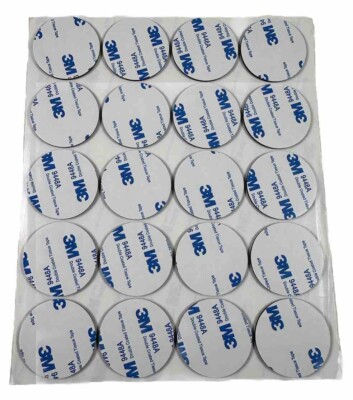 20 x 3M Sticky Pads Double Sided VHB Foam Adhesive Mounting Pad Round ...
