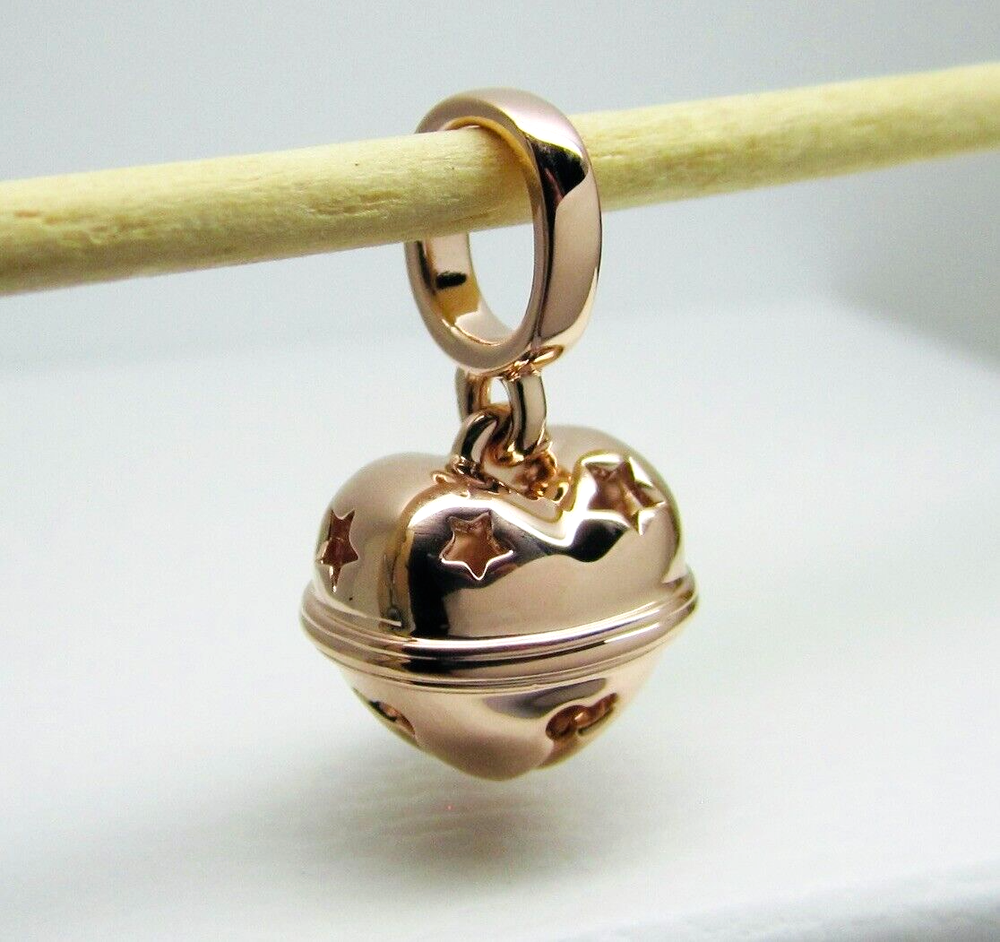 Authentic Pandora #782376C00 Festive Bell Dangle Charm Rose Collection ...