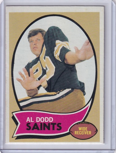 1970 Topps Football #123 Al Dodd RC - New Orleans Saints | eBay