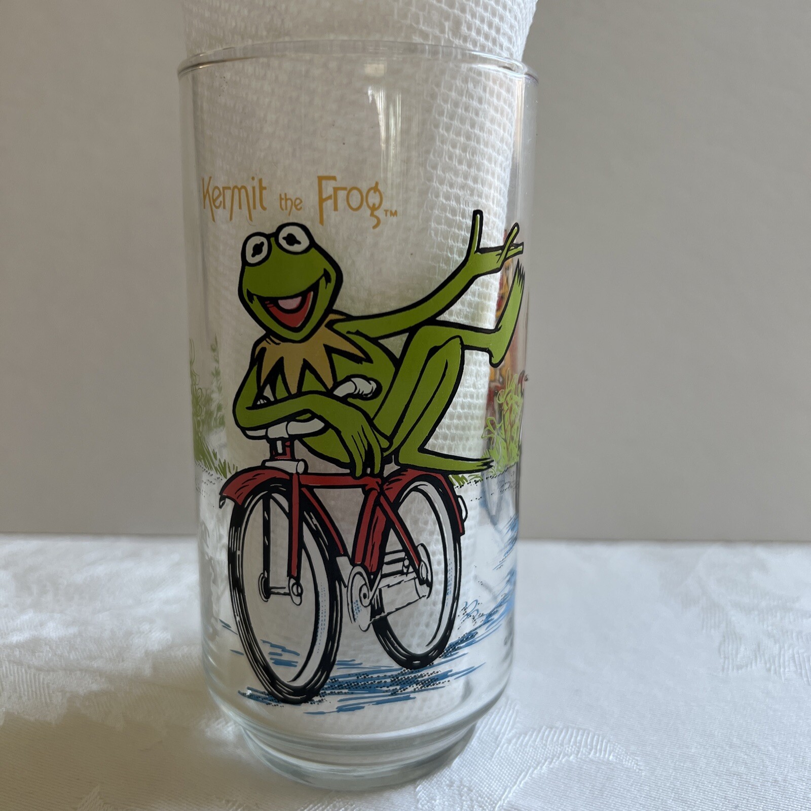 Kermit the Frog "The Great Muppet Caper" Glass Cup Tumbler 1981 ...