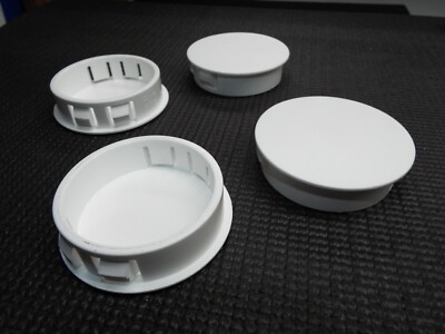 QTY6 HEYCO 2" INCH DP 2000 2784 HOLE COVER CAP DOME PLUG WHITE PLASTIC ...