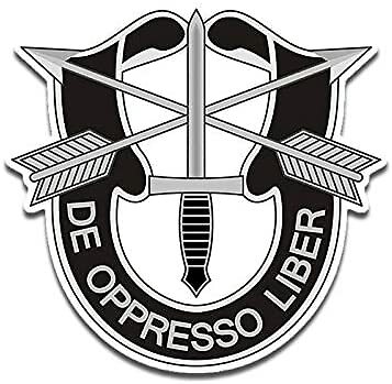 7x8 inch LARGE USASOC Special Forces Crest Sticker *Green Beret SFOD ...