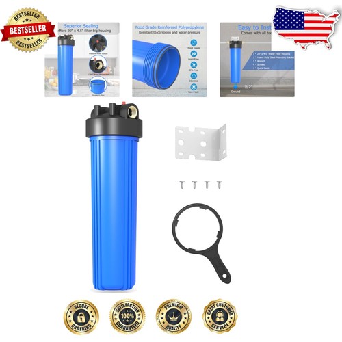 Premium 20"x4.5" Whole House Filter Housing with Universal Filter ...