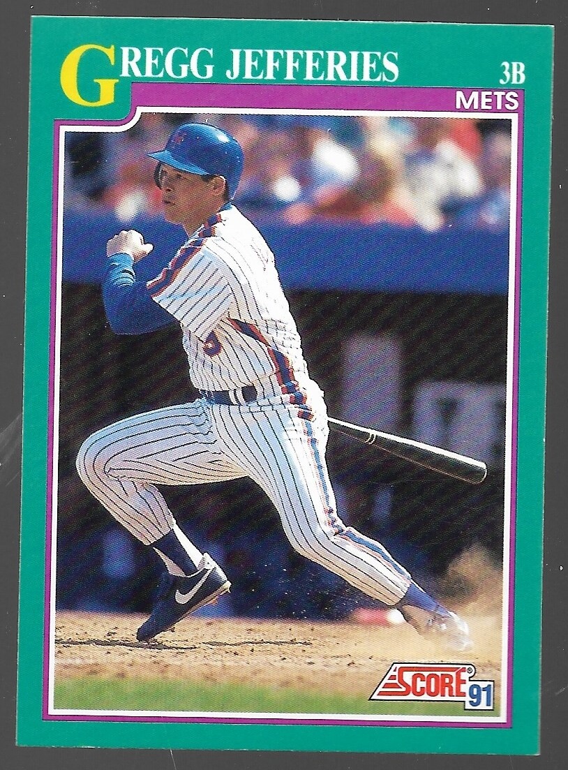 1991 Score Gregg Jefferies 660 New York Mets Baseball Vintage | eBay