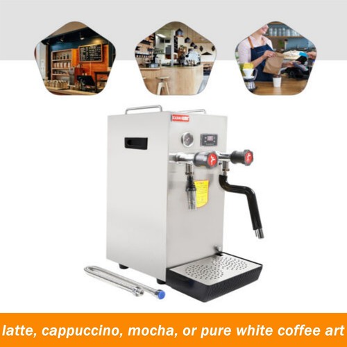 Cafe Espresso Coffee Foam Maker Commercial Water Steam Boiling Milk ...