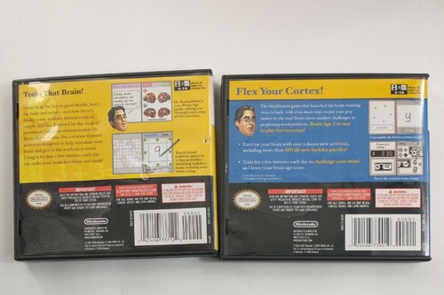 Lot of 2 Brain Age/Brain Age 2 For Nintendo DS DSi 3DS 2DS Puzzle 8E | eBay