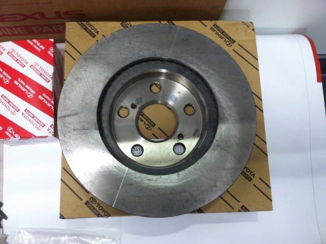 Toyota Prius 2010-2016 Genuine Oem New Front Brake Rotors & OEM Pad ...