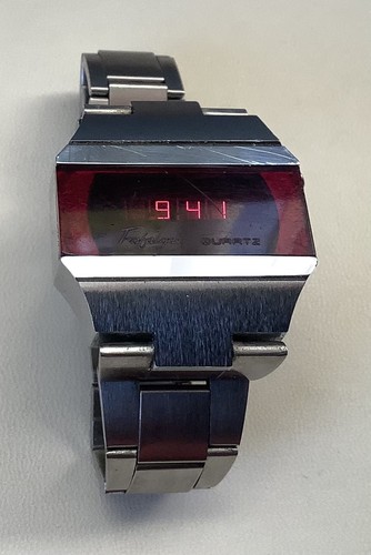 Retro 1970’s Mens Trafalgar space age design Red Led Digital Watch ...