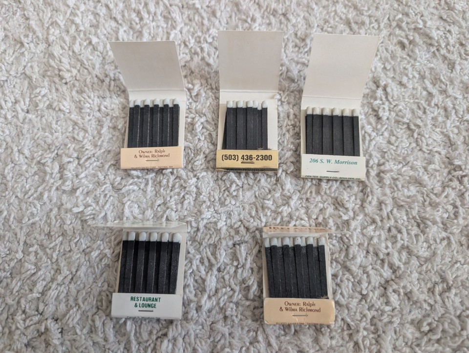 Oregon Matchbook Lot (5) – Gold Beach, Cannon Beach, Portland, Coos Bay ...