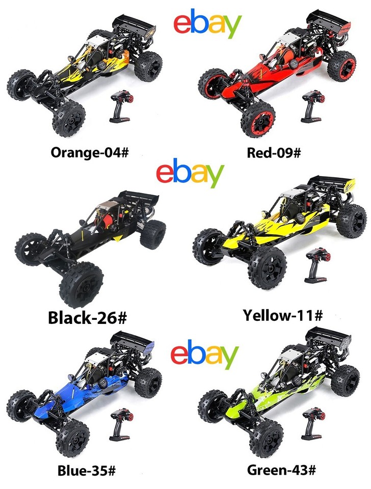 Rovan RC 1/5 Scale 5B 29cc Baja Buggy Gasoline Red-White-Blue #38 305A ...