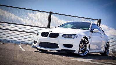 Cars white wheels bmw m3 Desk Mat Stitched | eBay