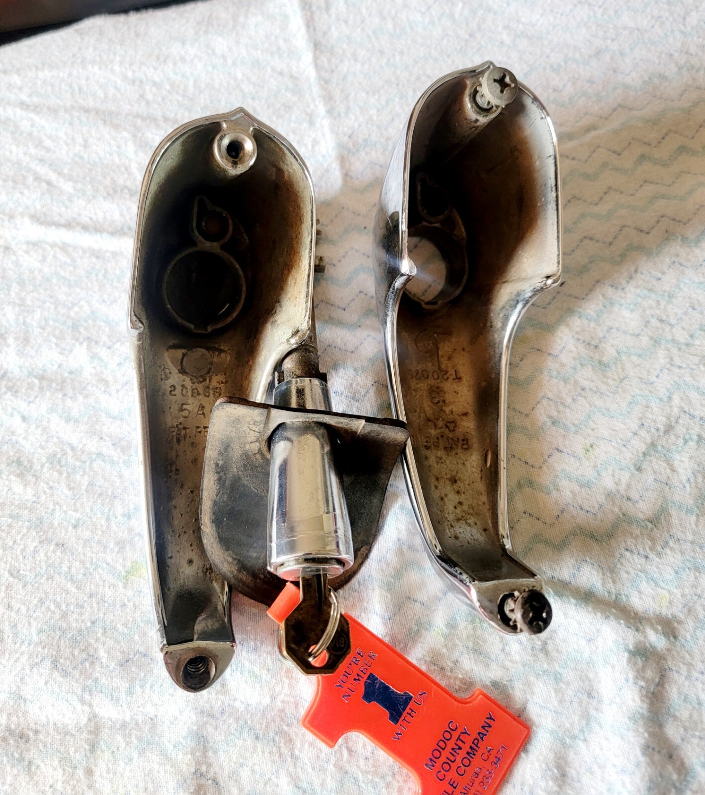 1949 1950. Chevrolet Chevy Trunk Handle Key Lock Genuine Used Original ...