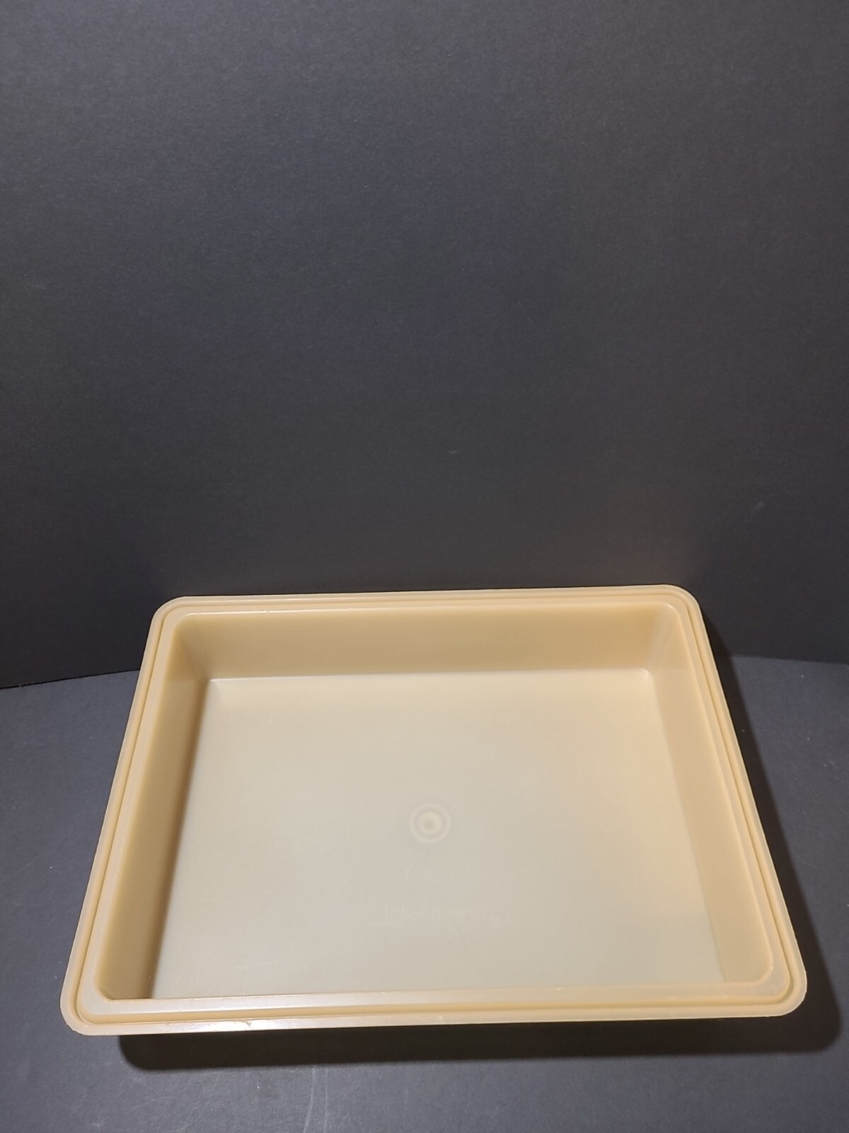 Vintage Tupperware 9x13 Rectangular Cake Carrier Harvest Gold W/Handle ...