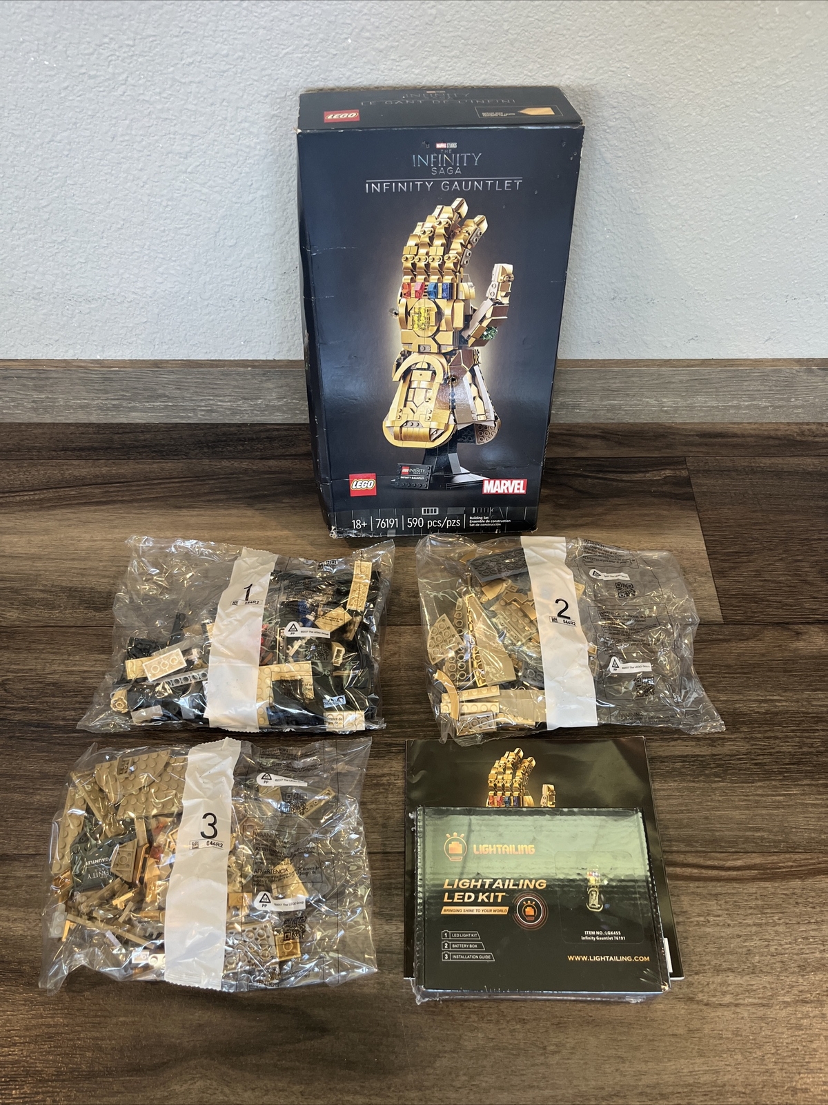 Open Box Sealed Bags. LEGO Marvel Super Heroes Infinity Gauntlet 76191 ...