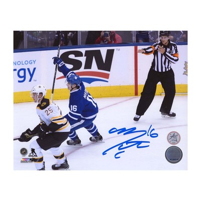 Mitch Marner Autographed Toronto Maple Leafs Game Action 8x10 Photo | eBay