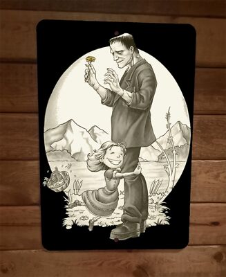 Monster Frankenstein Hug Horror Halloween 8x12 Metal Wall Sign | eBay