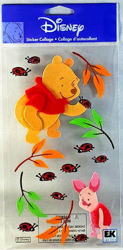 Winnie The Pooh & Piglet Fall Ladybugs Hundred Acre Wood Disney 3D ...