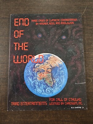 END OF THE WORLD Call Of Cthulhu Adventure Book Triad Entertainments ...