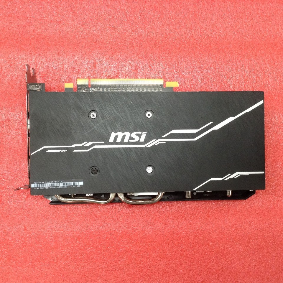 MSI Radeon RX 5700 XT Mech OC - SCRATCHES ON BACKPLATE, BENT I/O ...