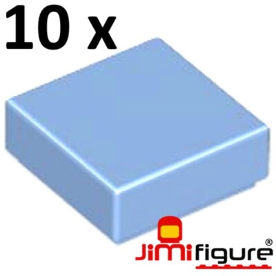NEW 10 x LEGO Flat Tile 1x1 with Groove Medium Blue 3070 Genuine Bulk ...